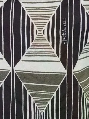 Just Cavalli Sleeveless Geometric Print Top