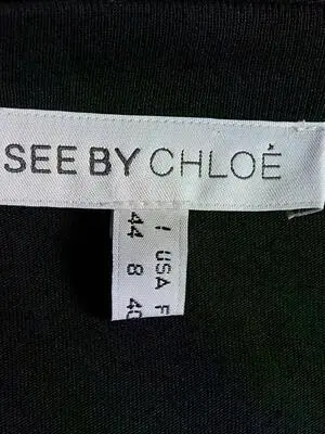See By Chloé Jersey Ruffle Trim Mini Dress