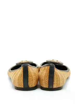 Tory Burch Reva Raffia Ballet Flats
