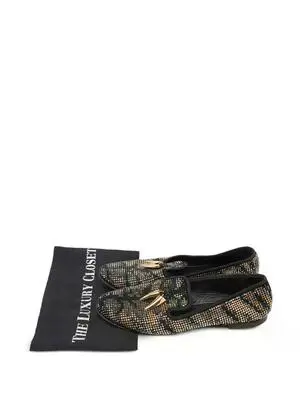 GIUSEPPE ZANOTTI Crystal-embellished Shark Tooth Loafers