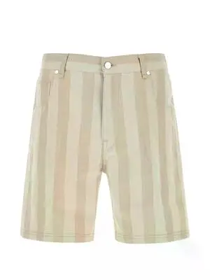 Fendi Striped Bermuda Shorts - Neutrals