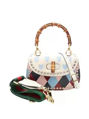 Gucci Livelight Bamboo Top Handle Bag Satchel - Multicolour