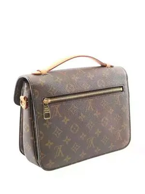 LOUIS VUITTON Monogram Pochette Metis Satchel - Brown