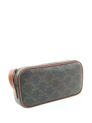 Celine Mini Triomphe Coated Canvas Camera Bag Shoulder Bag - Brown