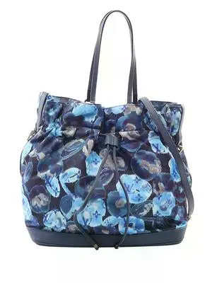 LOUIS VUITTON Limited Edition Monogram Nylon Ikat Noefull Mm Bucket Bag - Blue