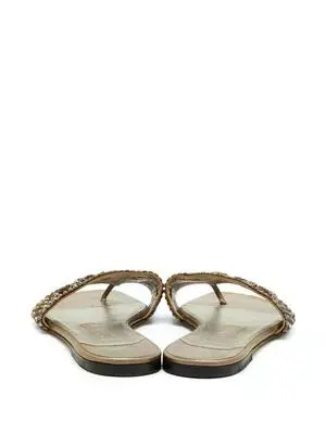 GINA Aurora Crystal-embellished Sandals
