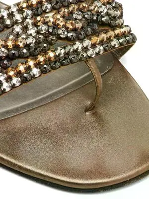 GINA Aurora Crystal-embellished Sandals