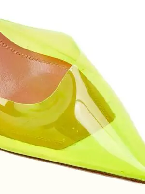 Amina Muaddi Holli Glass Slingback Pumps