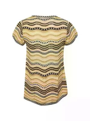 Missoni Wavy-knit Metallic Top