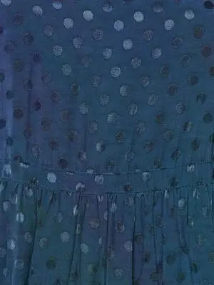 Sandro Polka-dot Crepe Mini Dress
