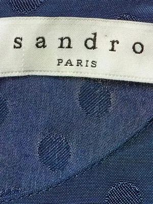 Sandro Polka-dot Crepe Mini Dress
