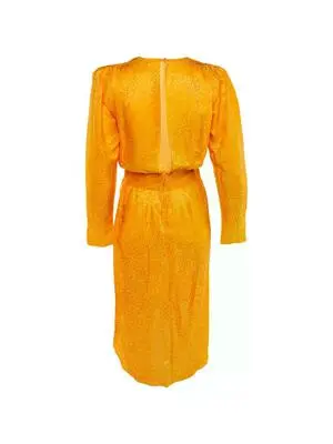 Ronny Kobo Asymmetrical Jacquard Midi Dress