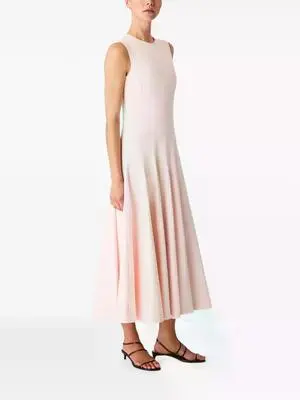 Another Tomorrow Midi Panelled Flared Dress