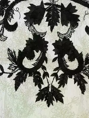 Oscar De La Renta Lace Embroidered Top