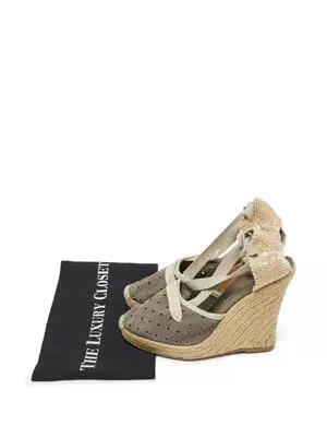 Stella McCartney Ankle-wrap Wedge Pumps
