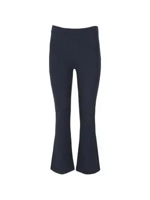 LA ROSE Elasticated Waistband Flared-leg Trousers