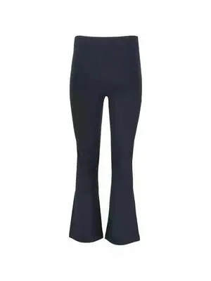 LA ROSE Elasticated Waistband Flared-leg Trousers