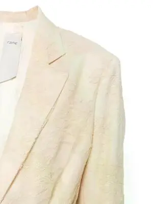 RAME Lace-overlay Belted Jacket
