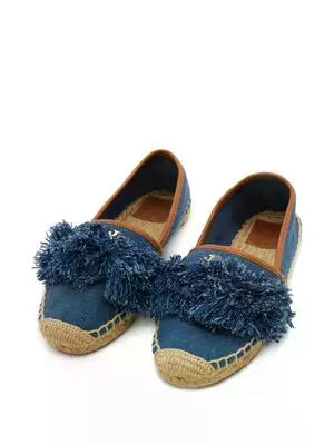Tory Burch Shaw Fringe Espadrille Ballet Flats