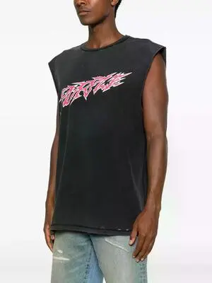 PURPLE BRAND Graphic-print Distressed T-shirt