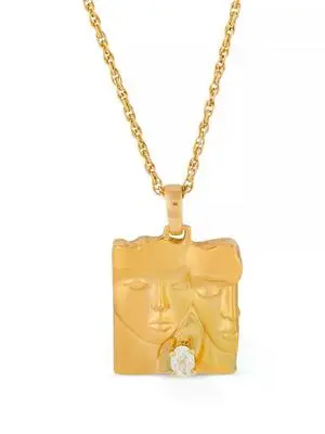 CARRERA Y CARRERA 18k Yellow Diamond Human-form Pendant Necklace