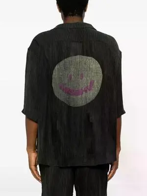 MISBHV Crinkled Smile Print Shirt