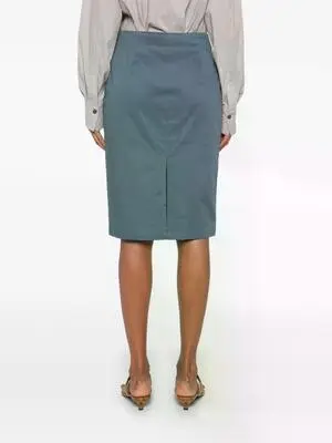 THE M.. Rear-slit Midi Skirt