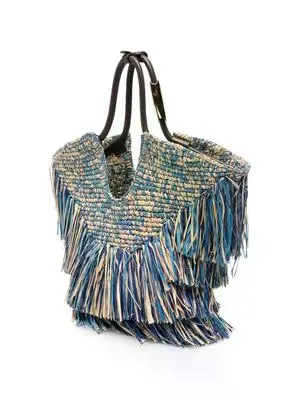 Zimmermann Woven Tote Bag With Fringe Trim