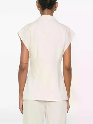 VICOLO Sleeveless Single-breasted Gilet