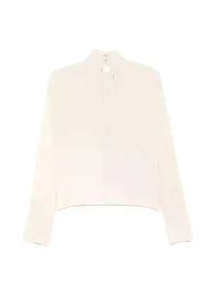Patrizia Pepe Tie-neck High-neck Blouse