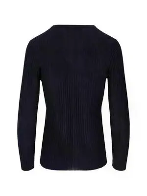LA ROSE Ribbed Knit Cardigan