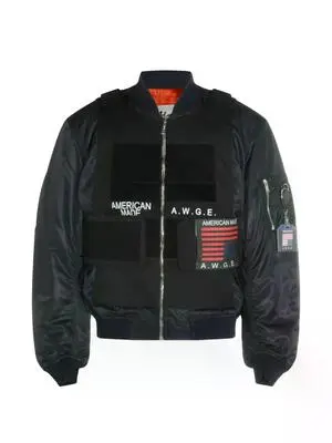 AWGE Logo-print Patch Detail Jacket