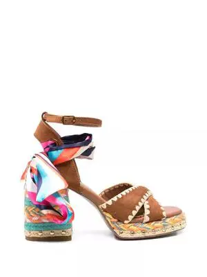 EXÈ Whipstitch Trim Sandals