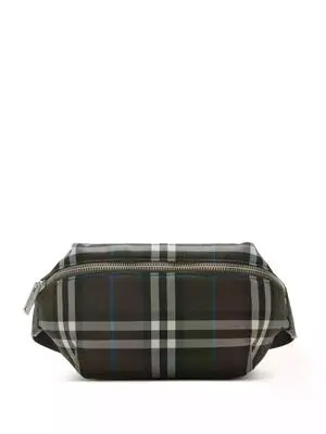 Burberry Check Belt Bag - Brown