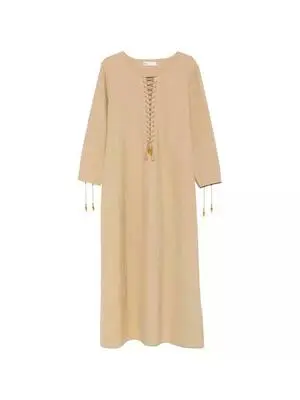 Tory Burch Lace-up Maxi Dress