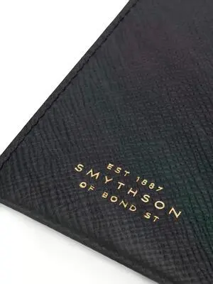 Smythson Panama Crossgrain-effect Luggage Tag
