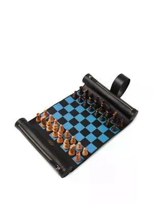 Smythson Strap Chess Roll - Black