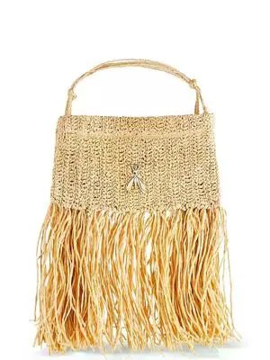 Patrizia Pepe Fringed Shoulder Bag - Neutrals