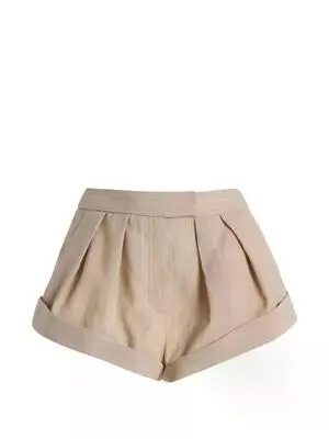 LAQUAN SMITH Pinstripe Pleated Shorts