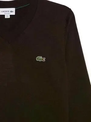 Lacoste V-neck Logo Patch Sweater