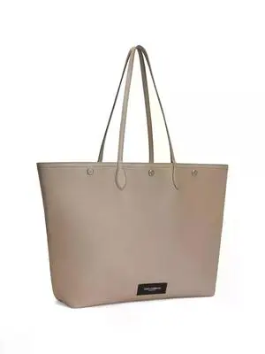 Dolce & Gabbana Essenza Logo-patch Pebbled Tote Bag