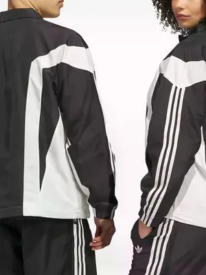 Adidas Originals Embroidered Side Stripe Windbreaker - Black