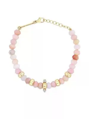 Zoe Chicco 14k Yellow Pink Opal And Diamond Bracelet - Gold