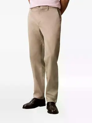Calvin Klein Logo-embroidered Chino Trousers