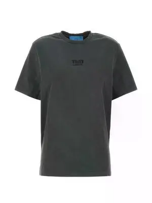 11 11 L.U.C.K. Logo Print T-shirt - Grey