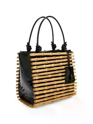 Ermanno Scervino Mini Maggie Bamboo-panel Tote Bag