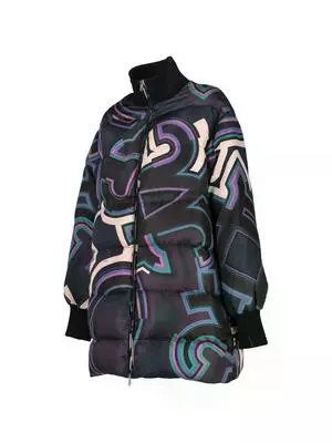 Emilio Pucci Geometric Print Padded Coat