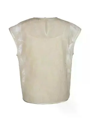 Peserico Embellished Floral Embroidered Blouse - Neutrals