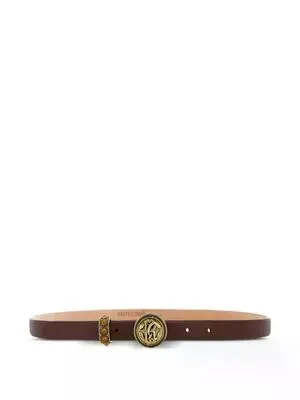 Roberto Cavalli Logo Plaque Leather Belt