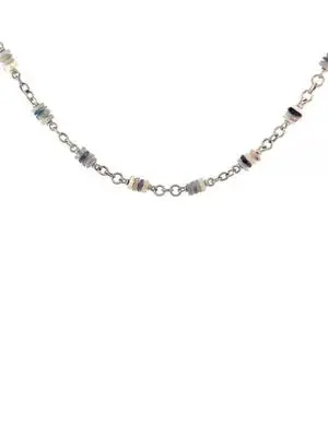 SYLVA & CIE 18kt White Gold Beaded Opal Necklace